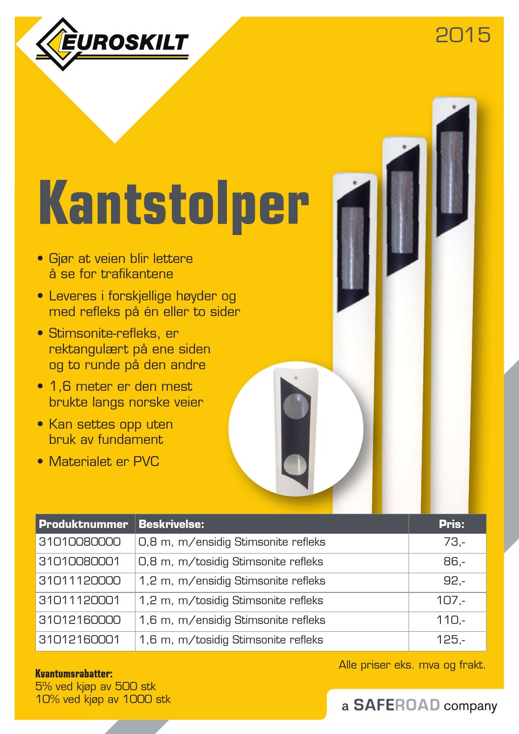 Kantstolpe kampanje 2015 by Optiflow - Issuu