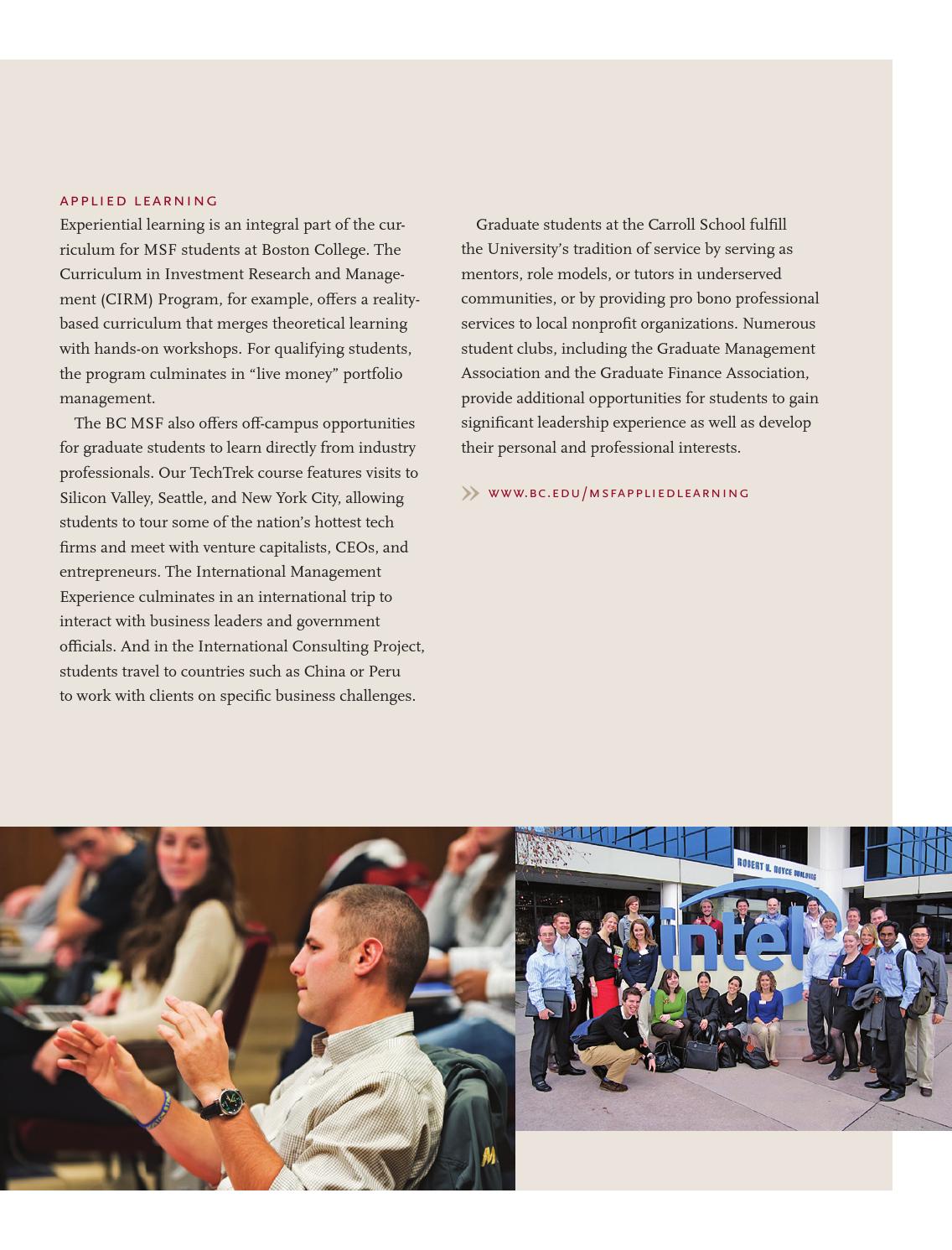 Master of Science in Finance by Boston College - Issuu
