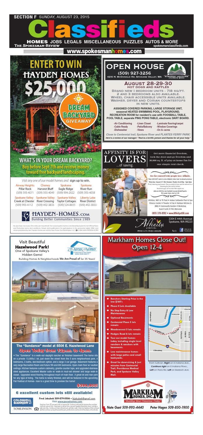 Sunday real estate 082315 by Cowles Publishing - Issuu