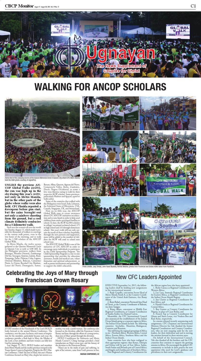 Ugnayan August 17 to August 30, 2015 by CFC Comm - Issuu