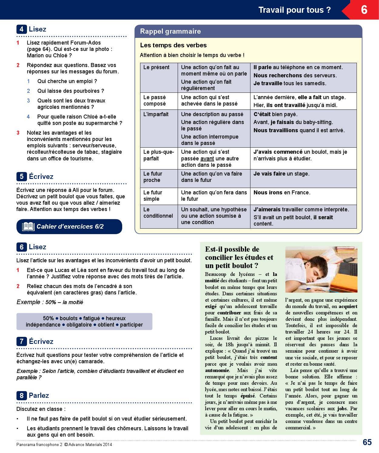 Preview Panorama Francophone 2 - Unit 6 by Cambridge International ...