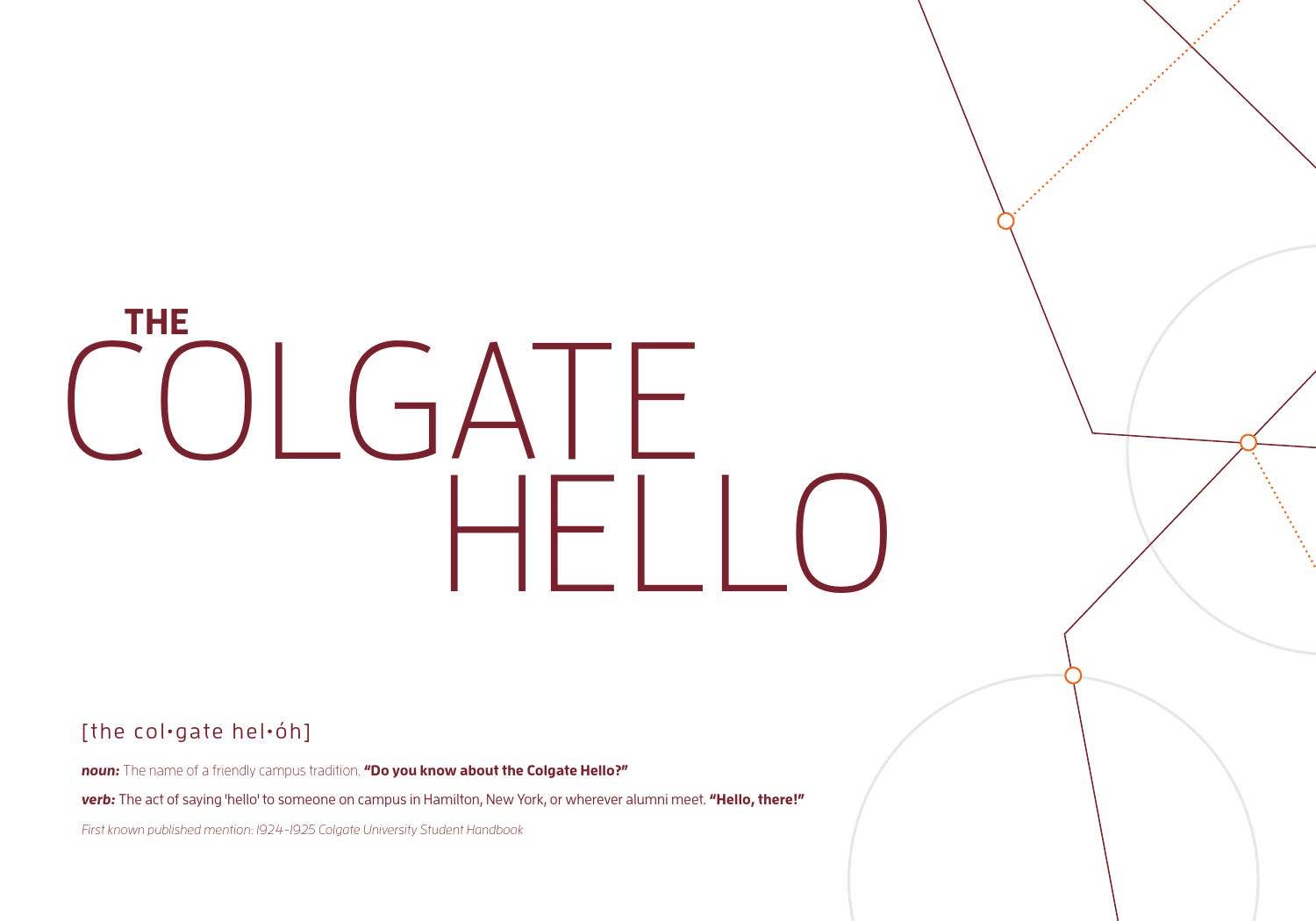 The Colgate Hello by Colgate University - Issuu