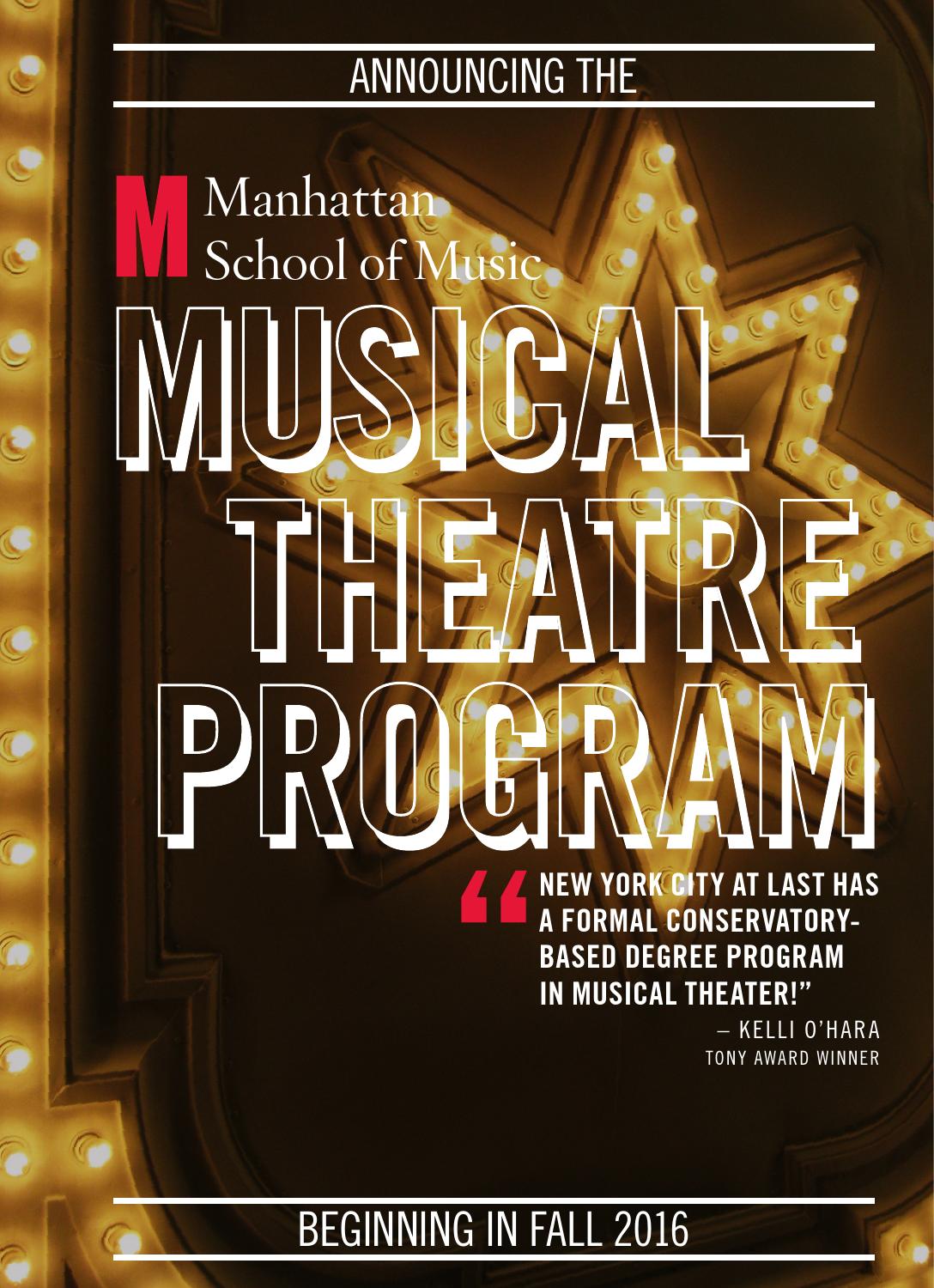 Manhattan School of Music Musical Theatre Program by Manhattan School ...
