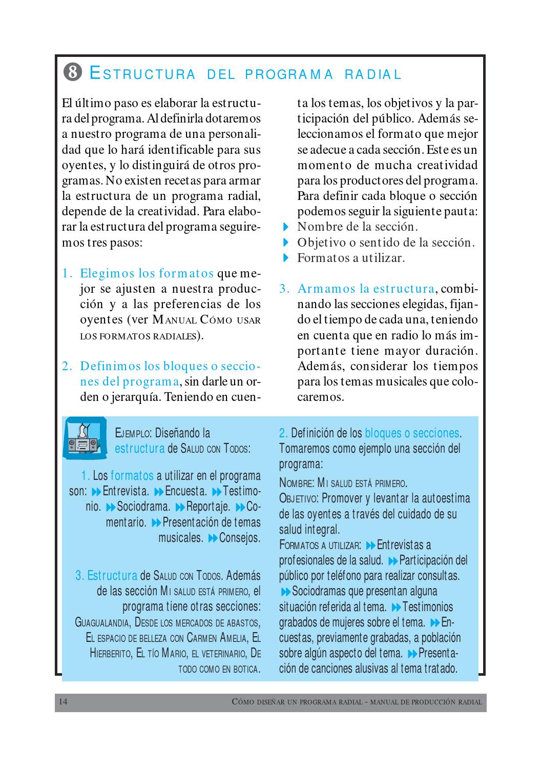 Cómo diseñar un programa radial by Calandria Perú - Issuu