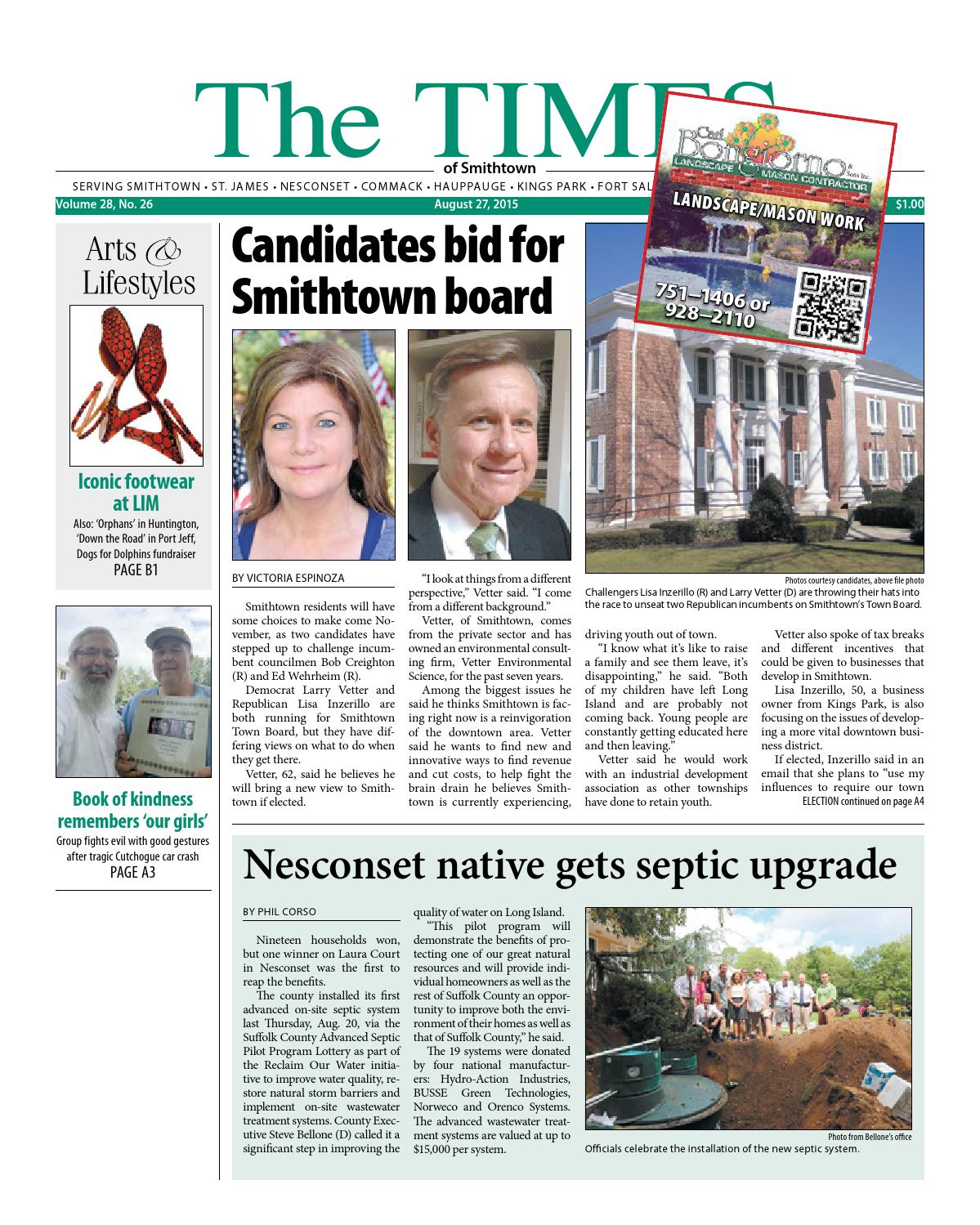 The Times of Smithtown - August 27, 2015 by TBR News Media - Issuu