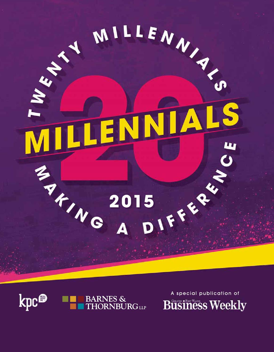 Twenty Millennials Making A Difference by KPC Media Group - Issuu