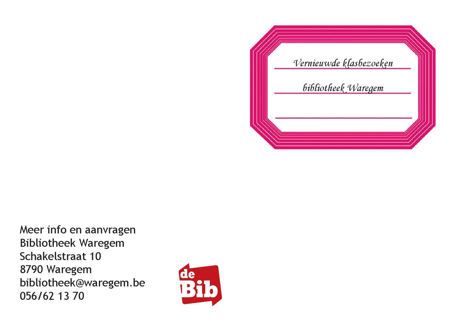 Klasbezoeken Bib Waregem by Bibliotheek Waregem - Issuu