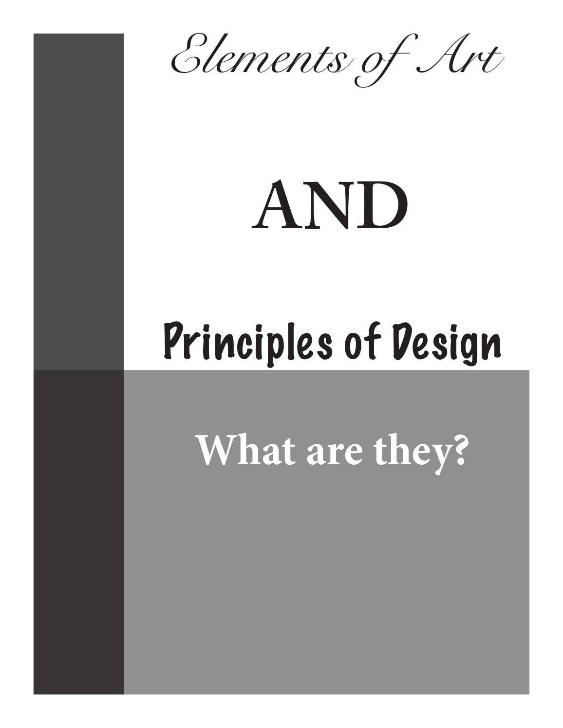 Principles and Elements by Ari Sutton - Issuu