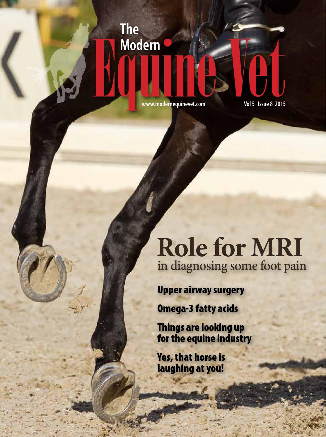 The Modern Equine Vet August 2015 by The Modern Equine Vet - Issuu