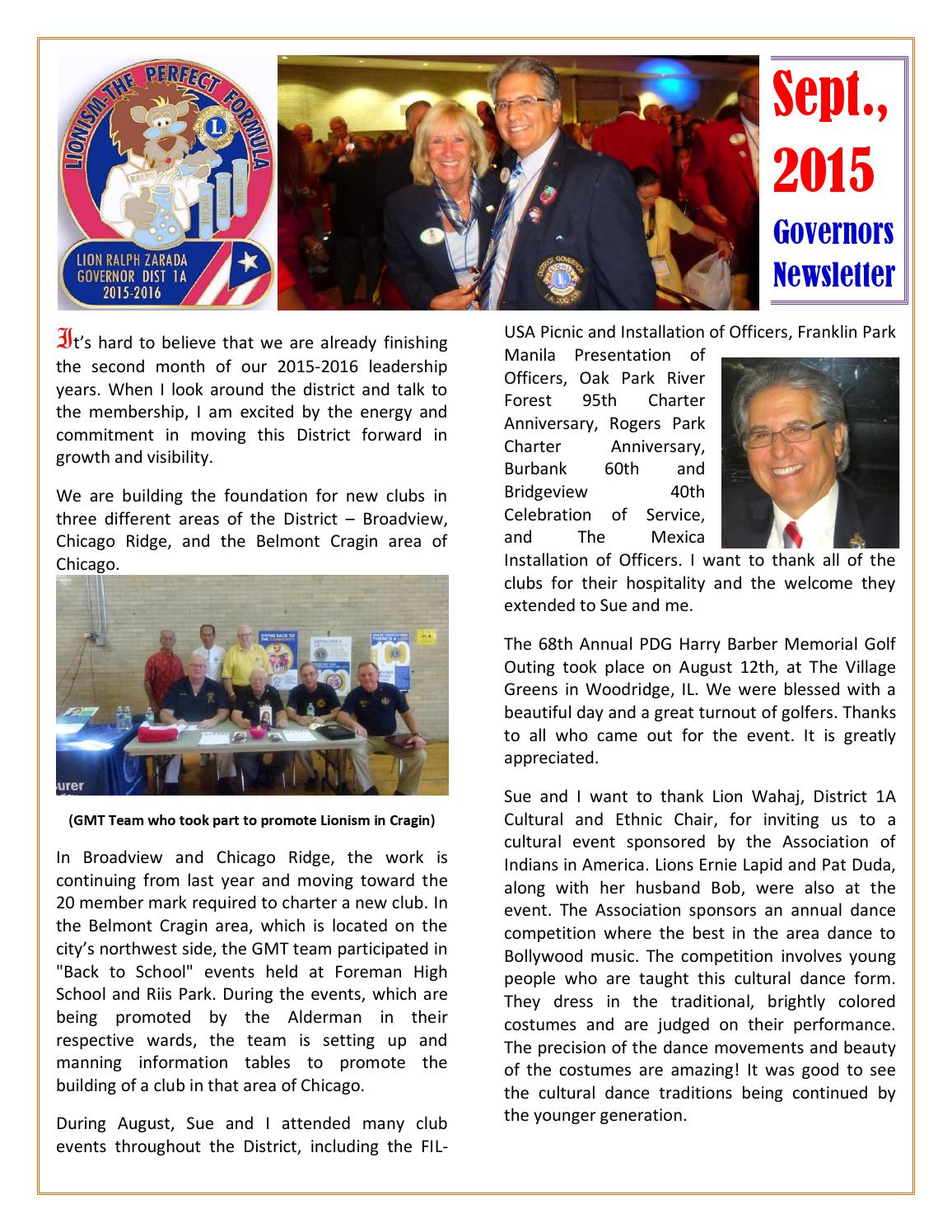 Governors newsletter sept, 2015 by Dr. Austin Prabhu - Issuu