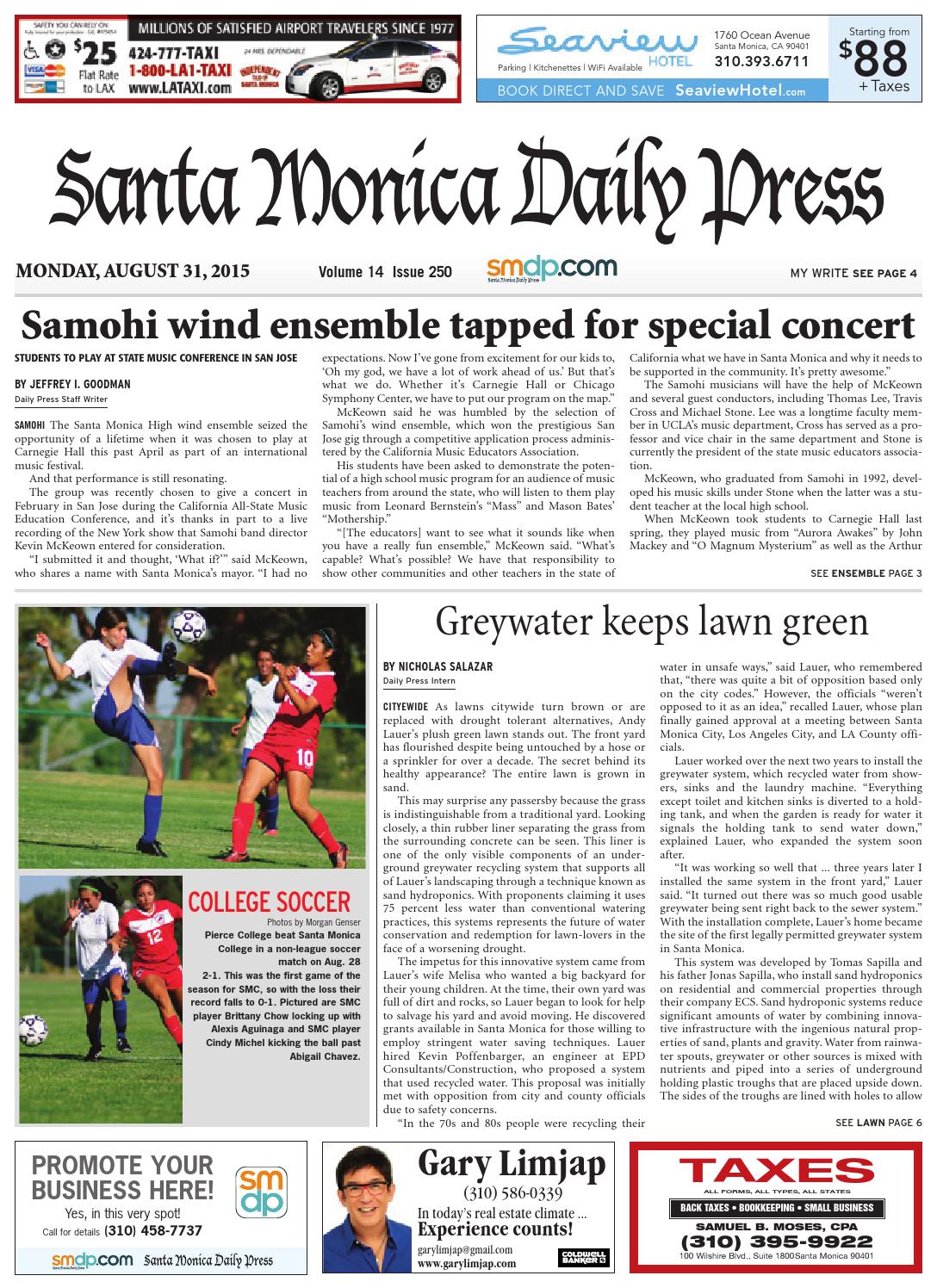 Santa Monica Daily Press, August 31, 2015 by Santa Monica Daily Press ...