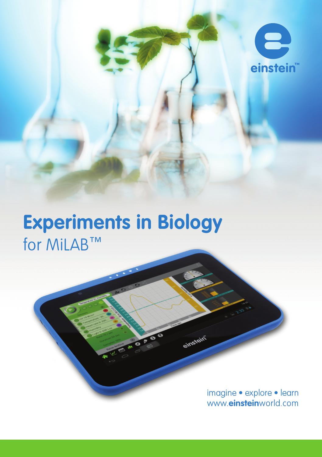 Experiments in Biology for MiLAB by Fourier Education - Issuu