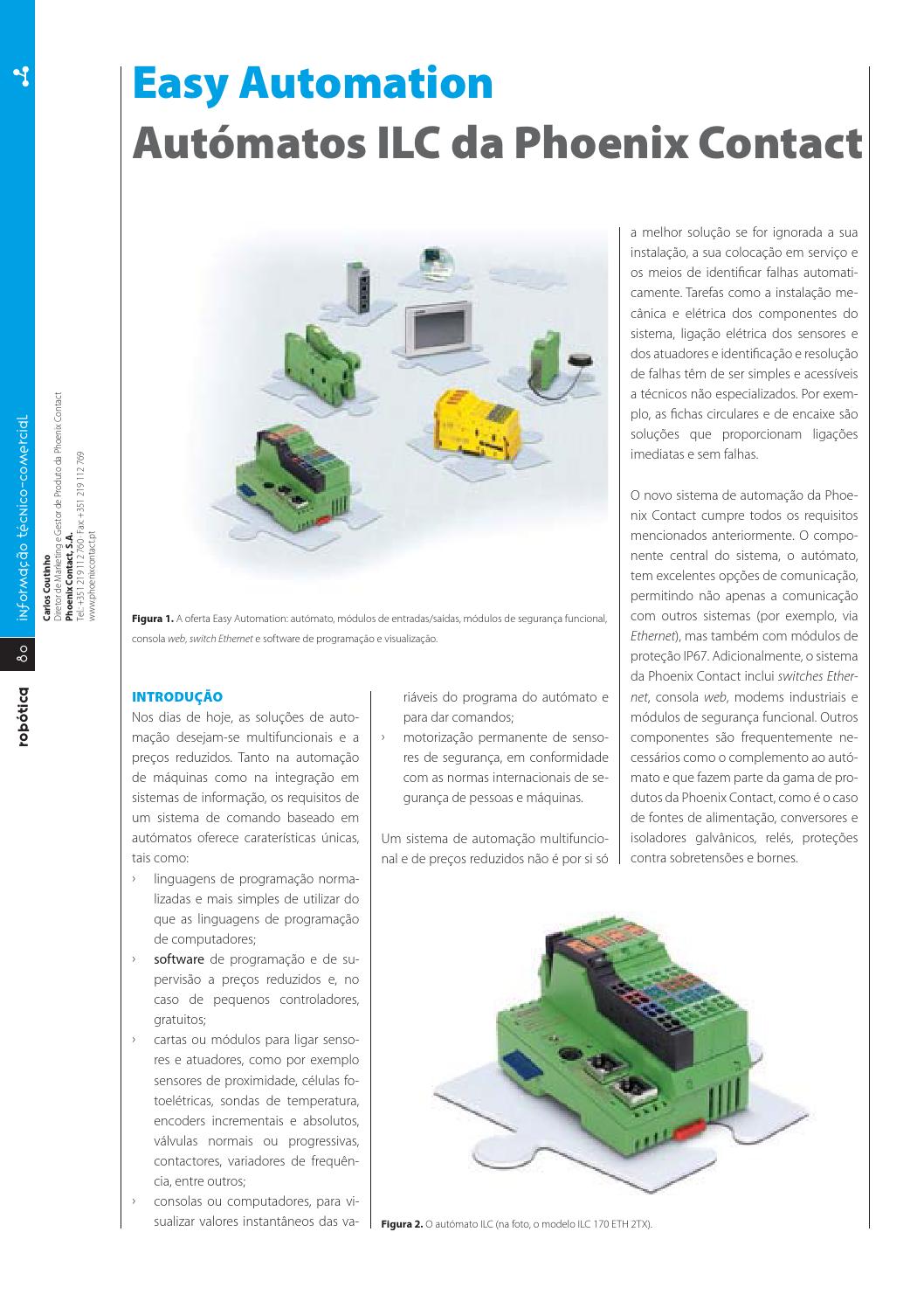 Easy Automation: autómatos ILC da Phoenix Contact by cie - Issuu