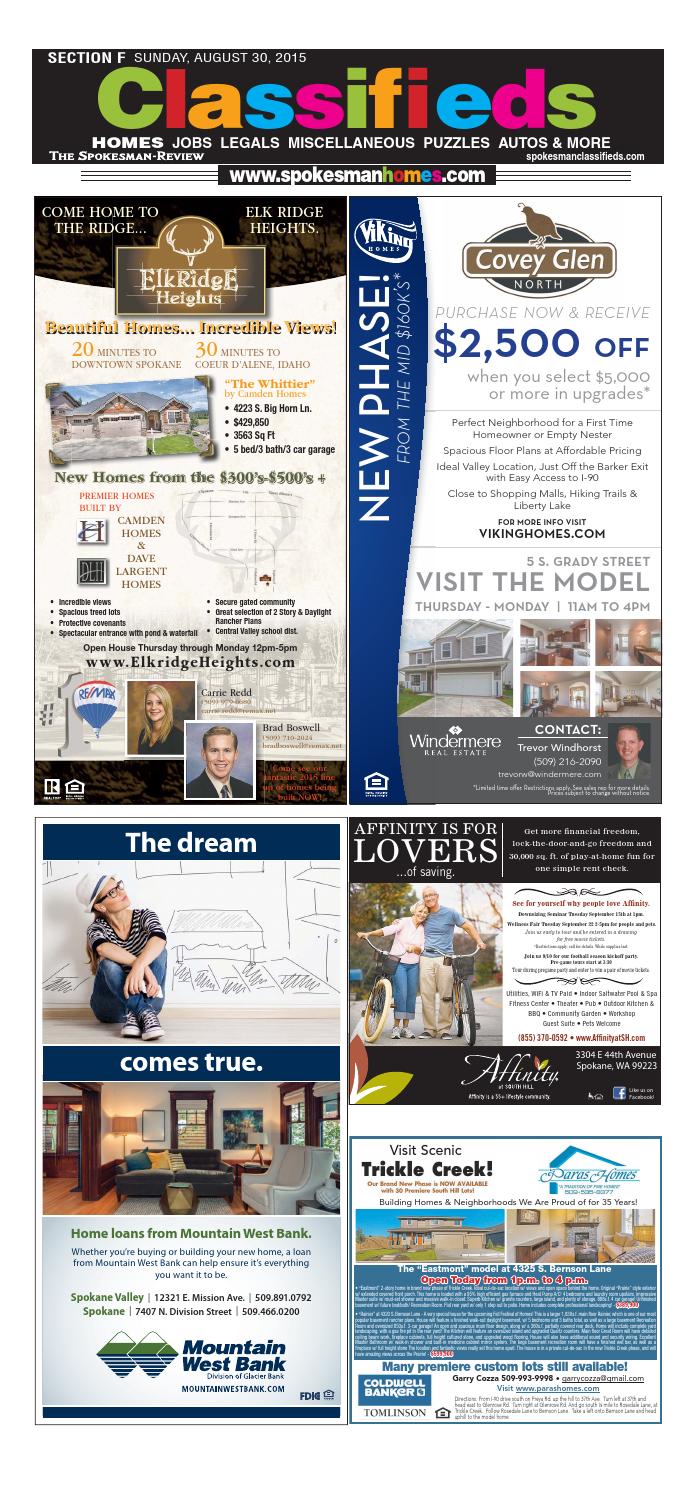 Sunday real estate 083015 by Cowles Publishing - Issuu