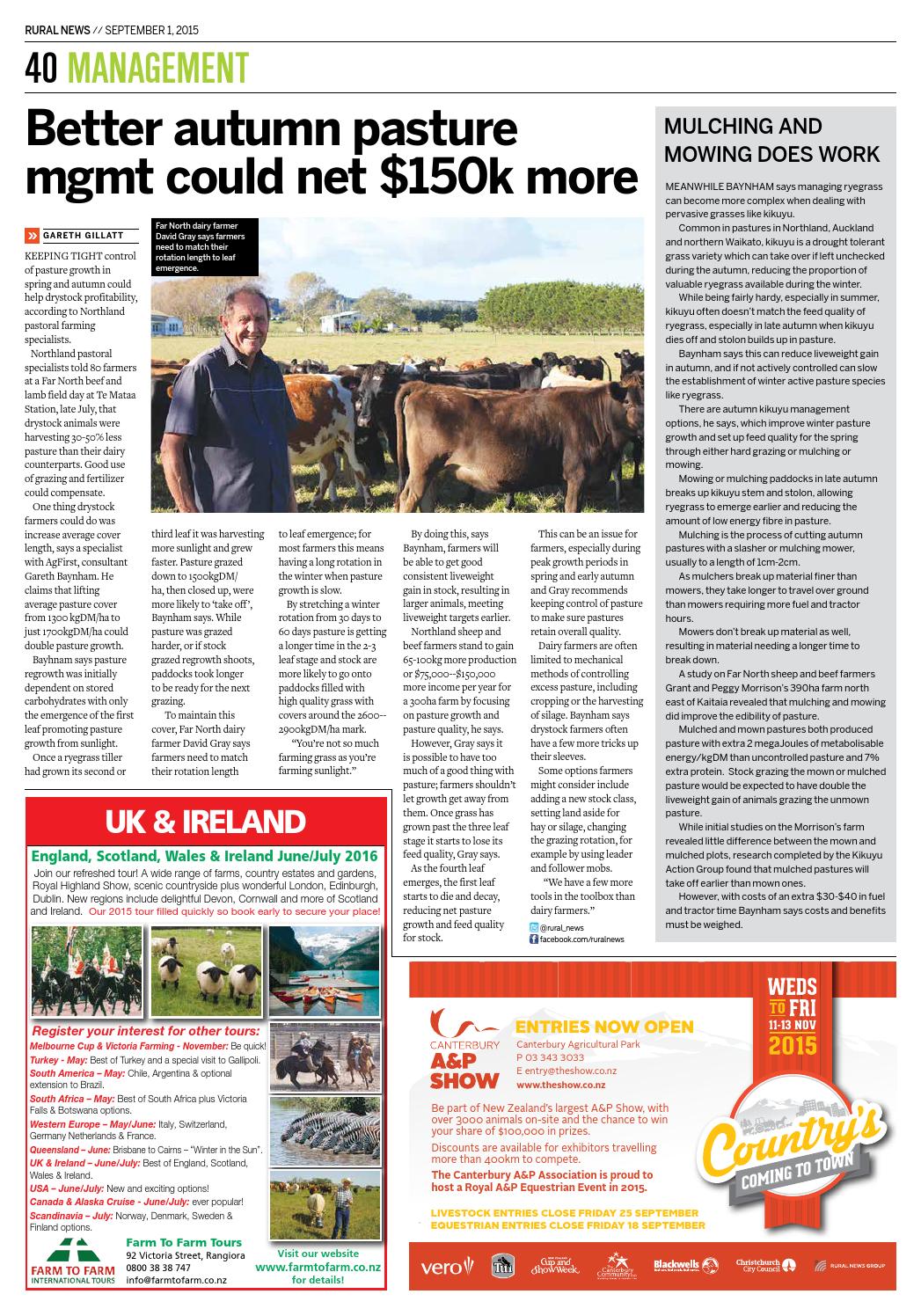 Rural News 1 September 2015 by Rural News Group - Issuu
