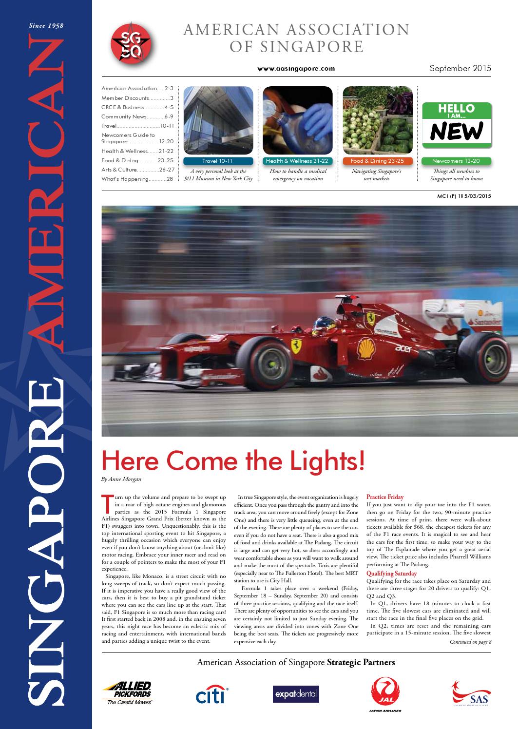 Singapore American Newspaper September 2015 by American Association of ...