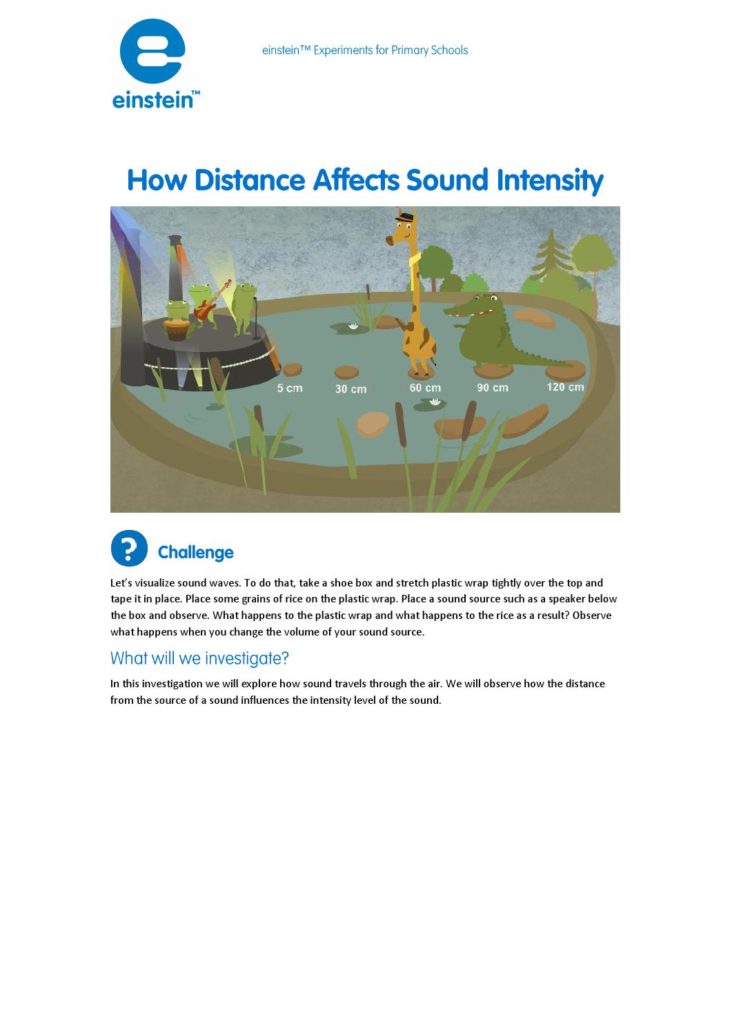 How Distance Affects Sound Intensity by Fourier Education - Issuu