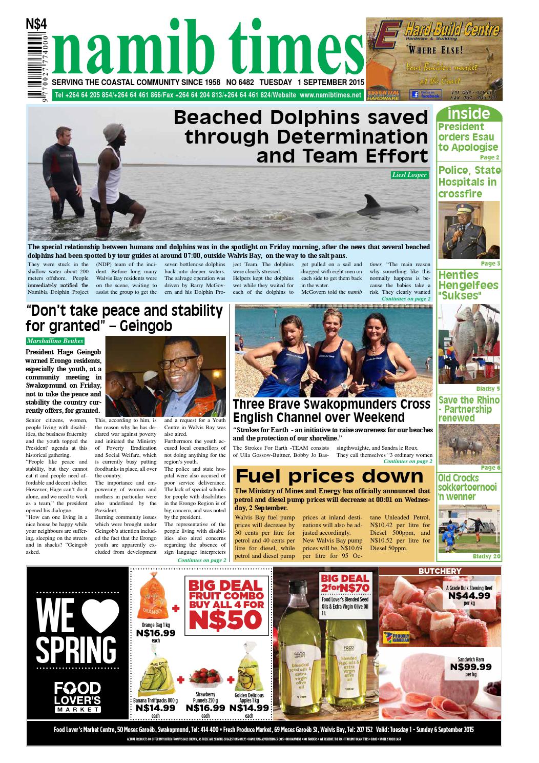 1 september namib times e edition by Namib Times Virtual - Issuu