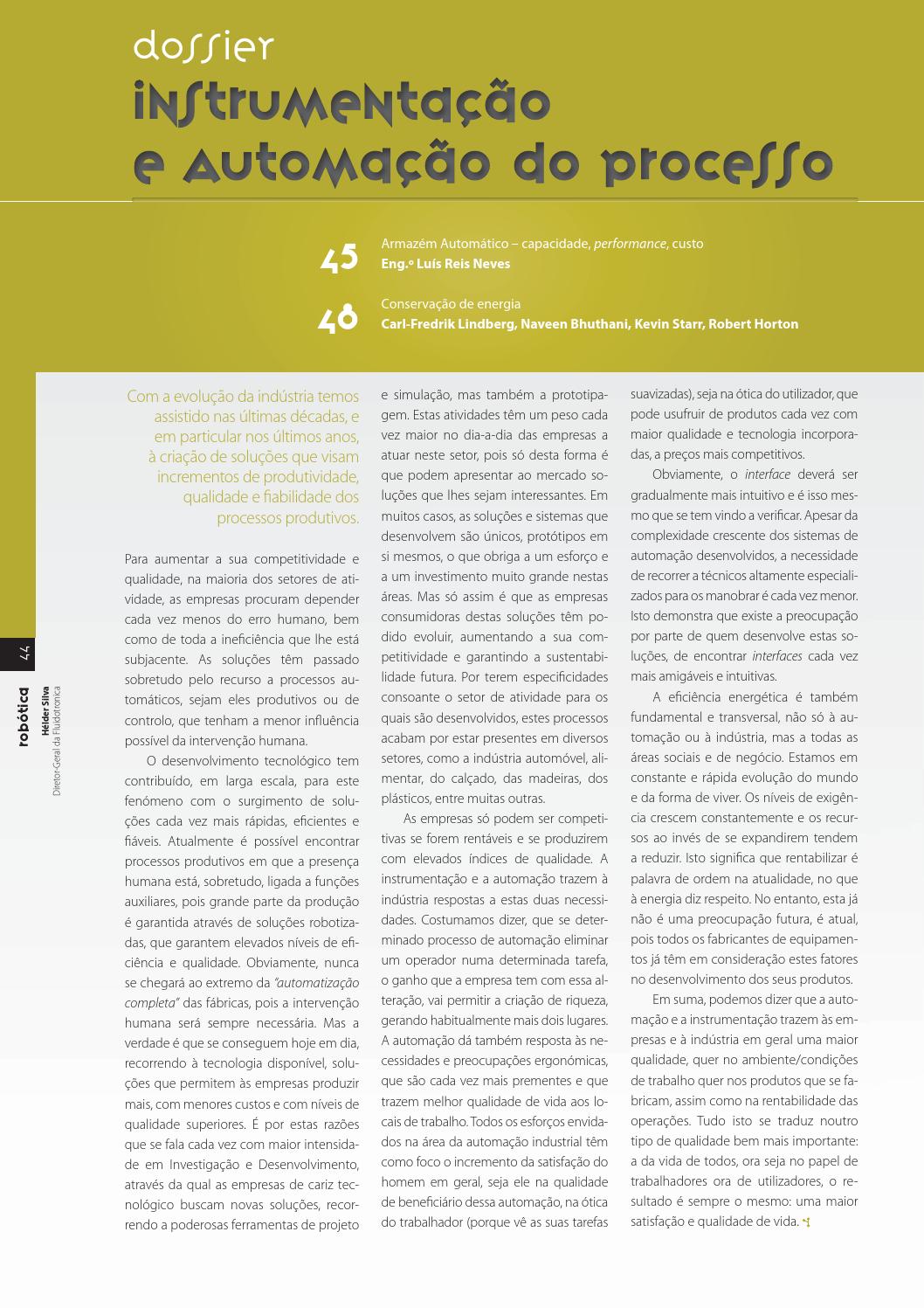Dossier: instrumentação e automação do processo by cie - Issuu