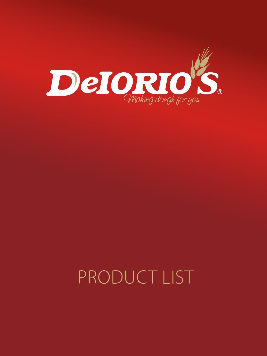 DeIorios Product List by Stephen Lisi - Issuu