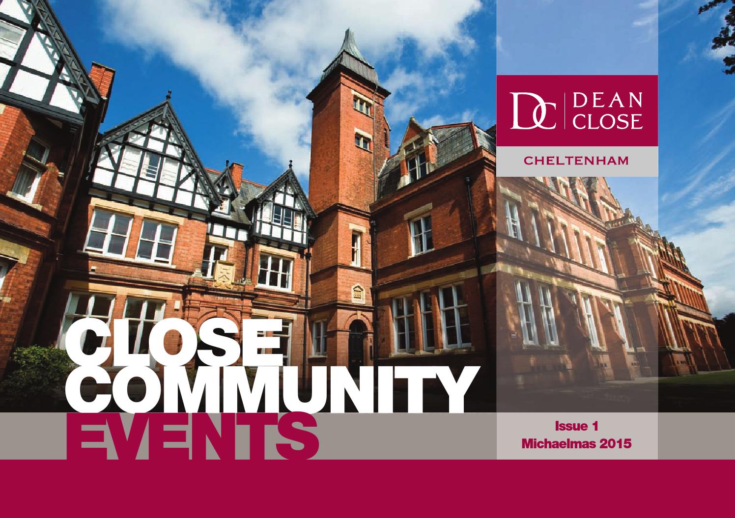 Close Community Events 2015 by Dean Close School - Issuu