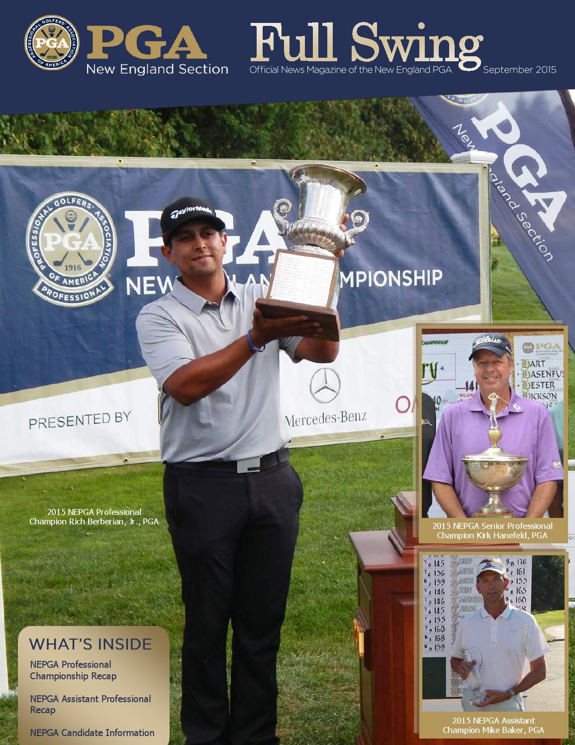 NEPGA News Magazine - September 2015 by New England PGA - Issuu