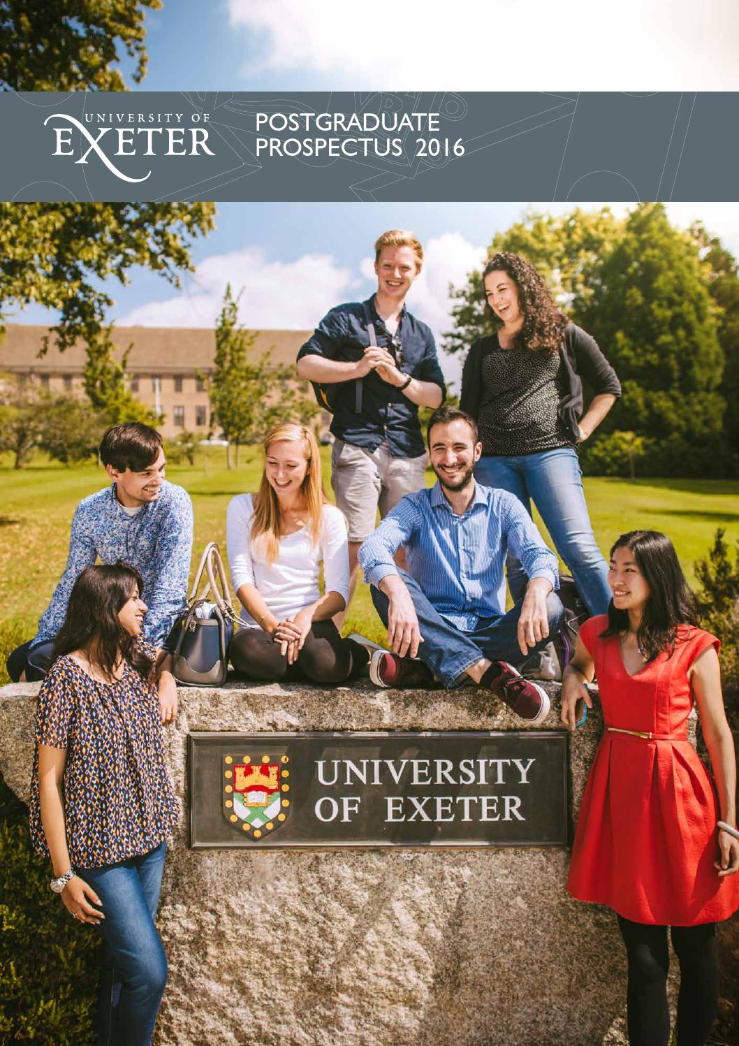 Postgraduate Prospectus 2016 by University of Exeter - Issuu