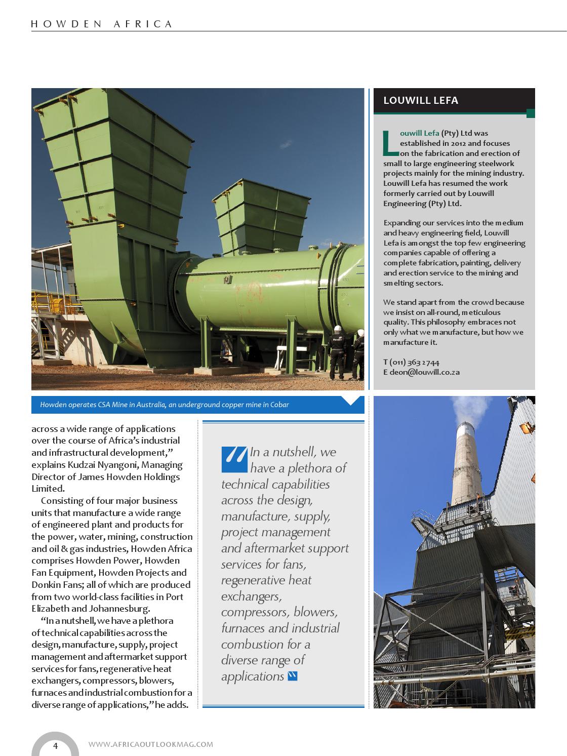 HOWDEN AFRICA by Outlook Publishing - Issuu