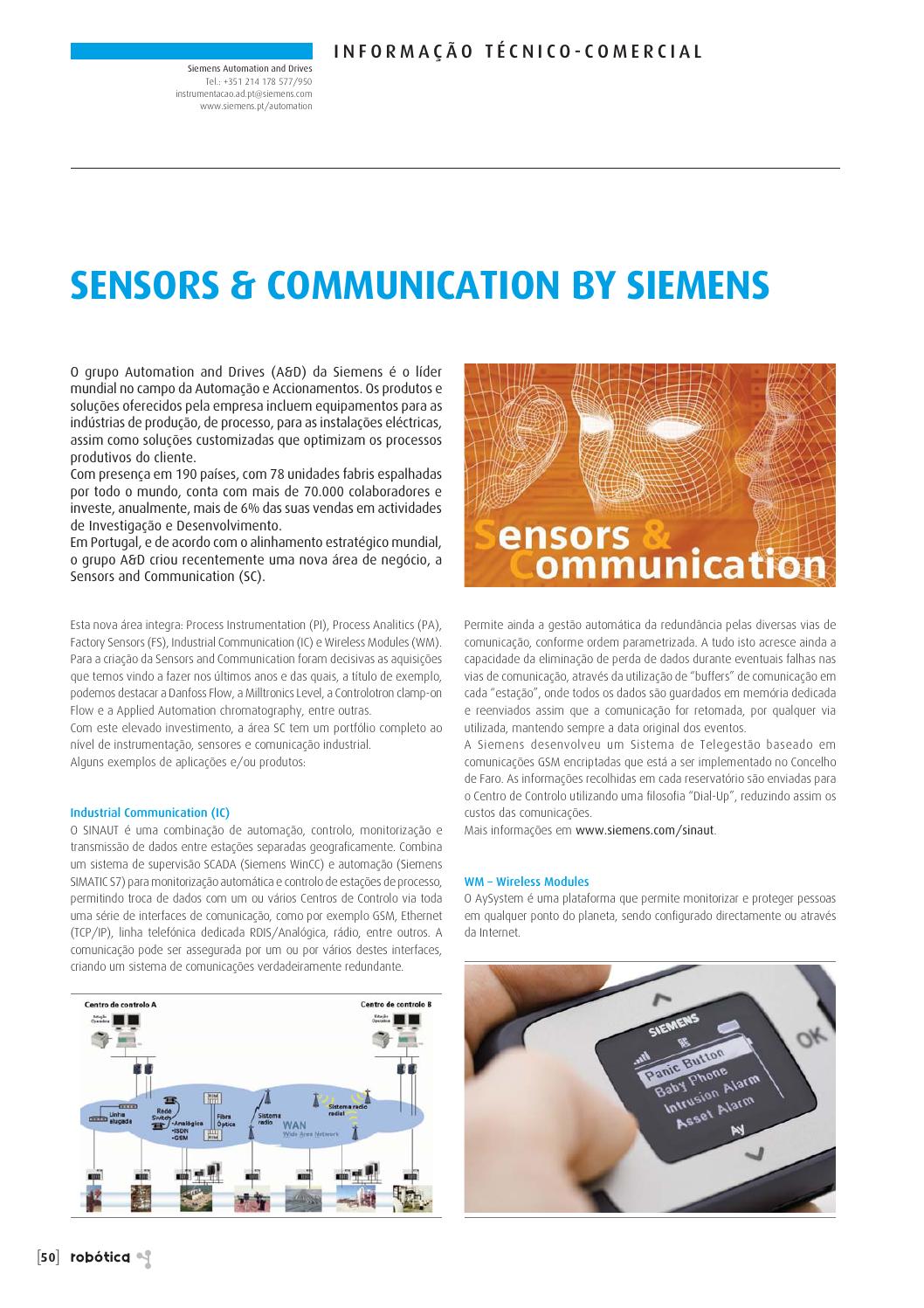Sensors & communication by siemens by cie - Issuu