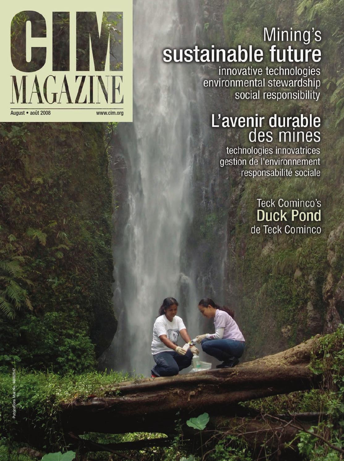CIM Magazine August 2008 by CIM-ICM Publications - Issuu