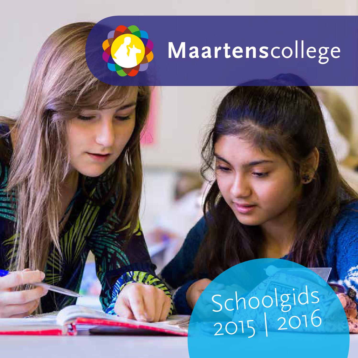 Maartenscollege Haren schoolgids 15|16 by DORÈL XTRA BOLD - Issuu