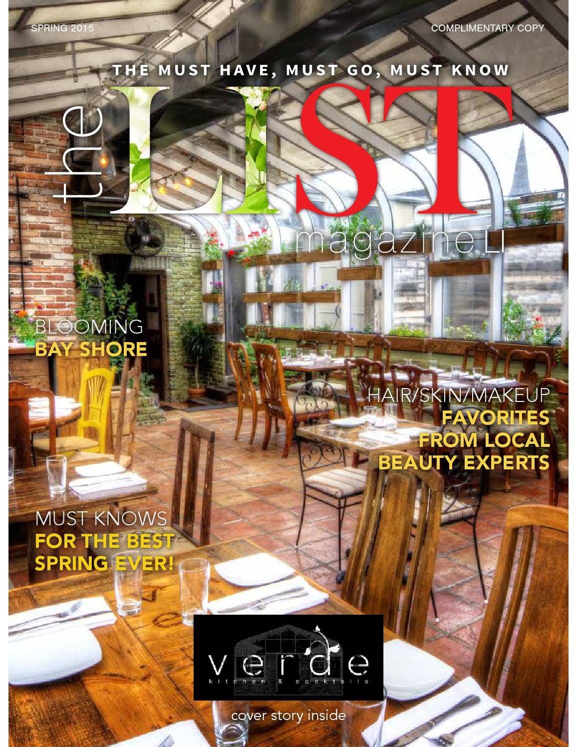 Spring Issue 2015 by The List Magazine - Issuu