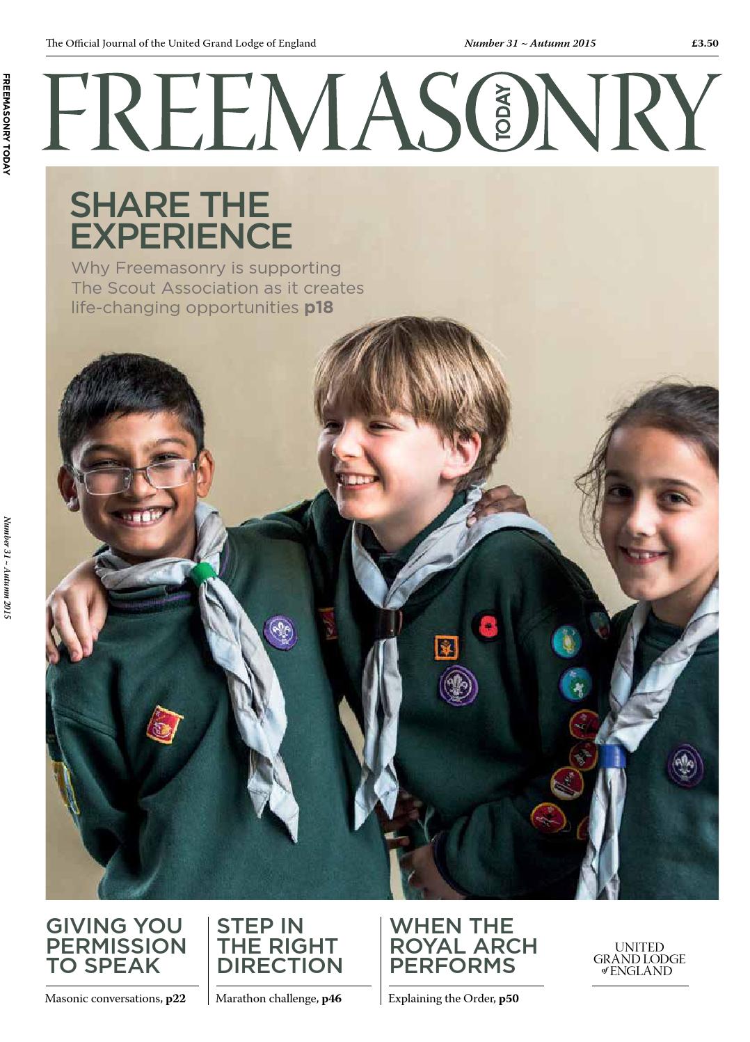 Freemasonry Today - Autumn 2015 - Issue 31 by UGLE - Issuu
