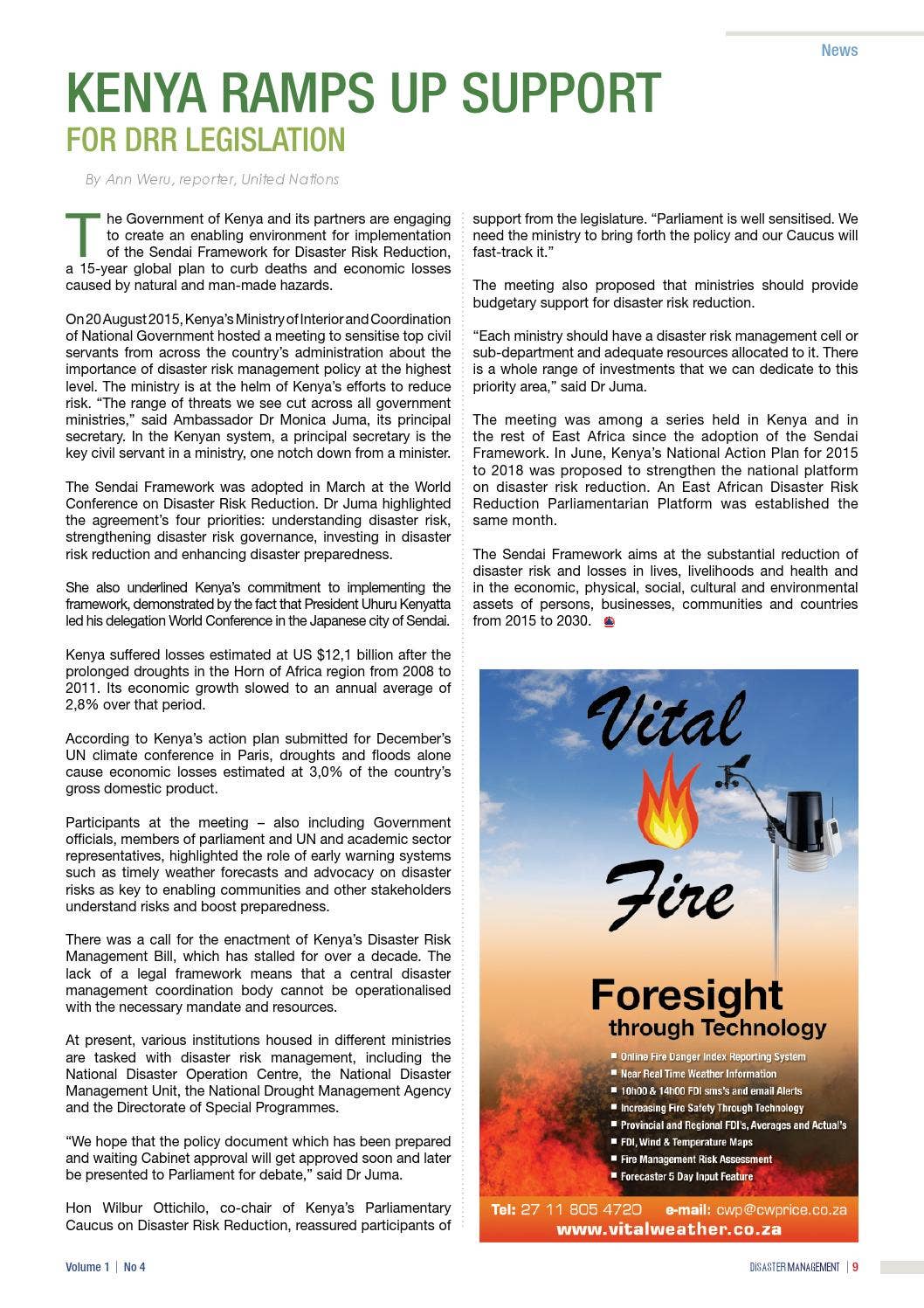 Disaster Management Journal Vol 1 No 4 by Fire and Rescue International ...