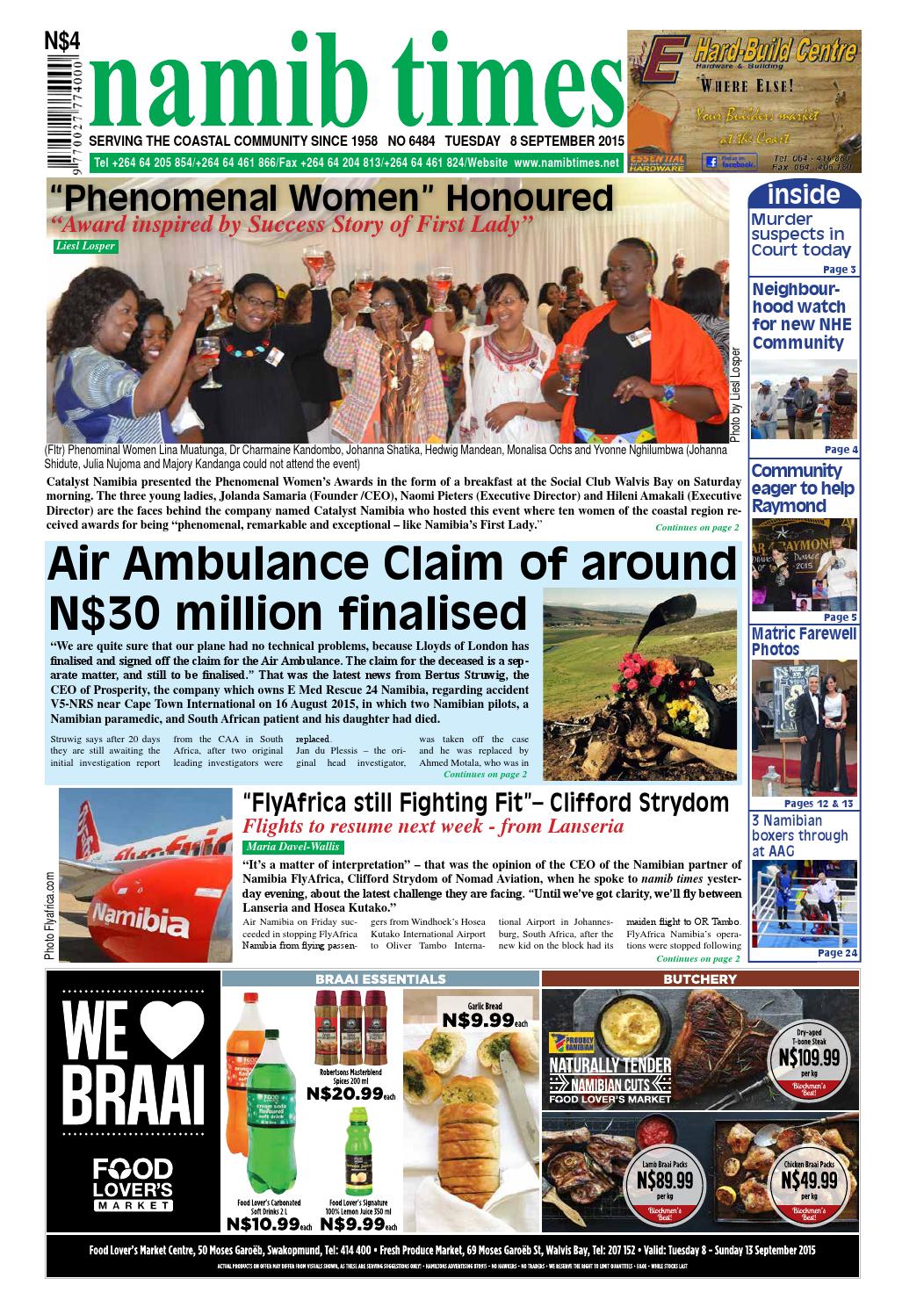 8 september namib times e edition by Namib Times Virtual - Issuu