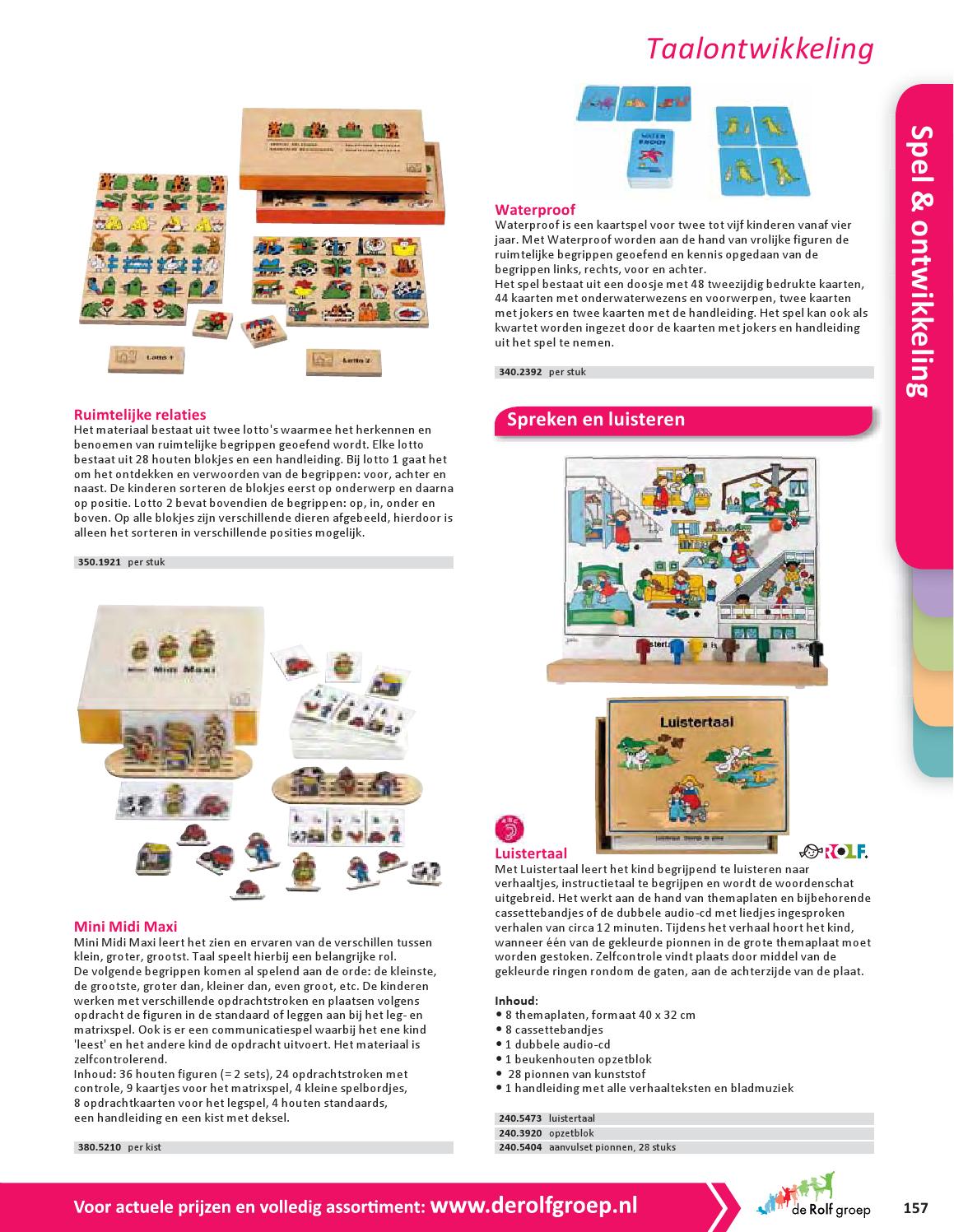 de Rolf groep catalogus kinderopvang - spel & ontwikkeling by de Rolf ...