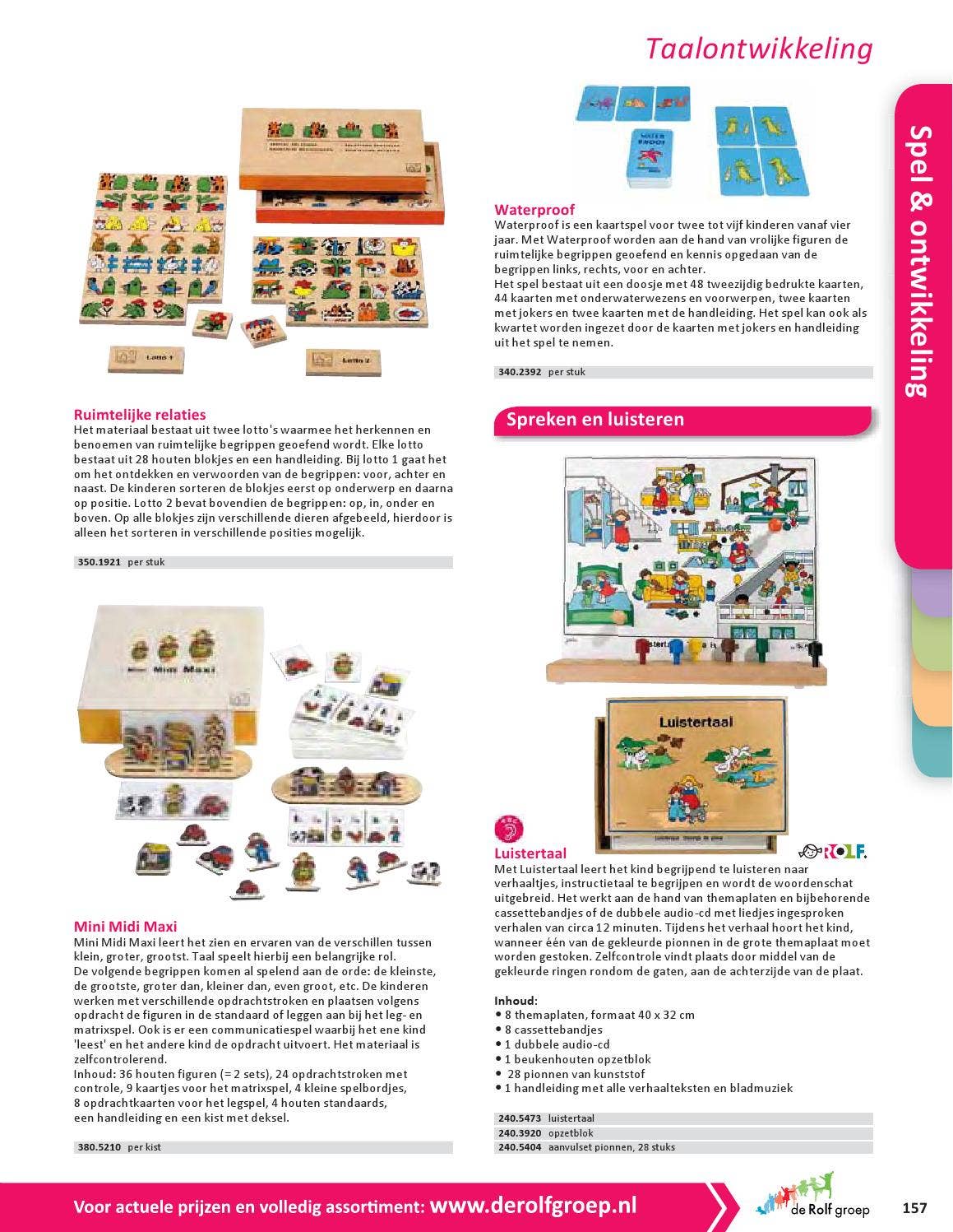 de Rolf groep catalogus kinderopvang - spel & ontwikkeling by de Rolf ...