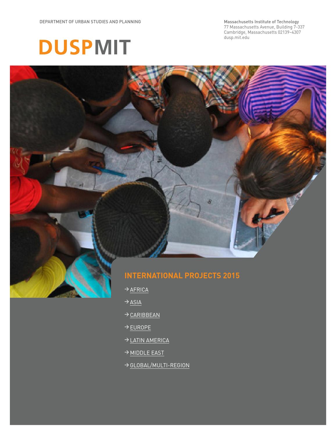 DUSP International Projects 2015 by MIT DUSP - Issuu