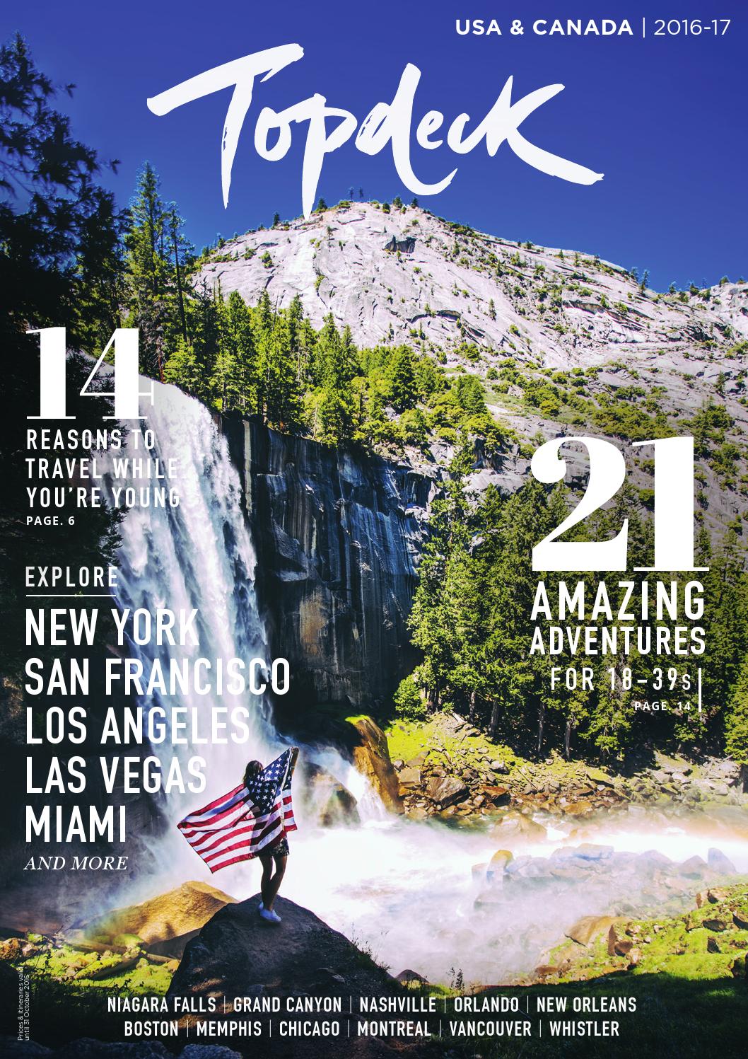(USD) Topdeck | USA + Canada 2016-17 by Topdeck Travel - Issuu