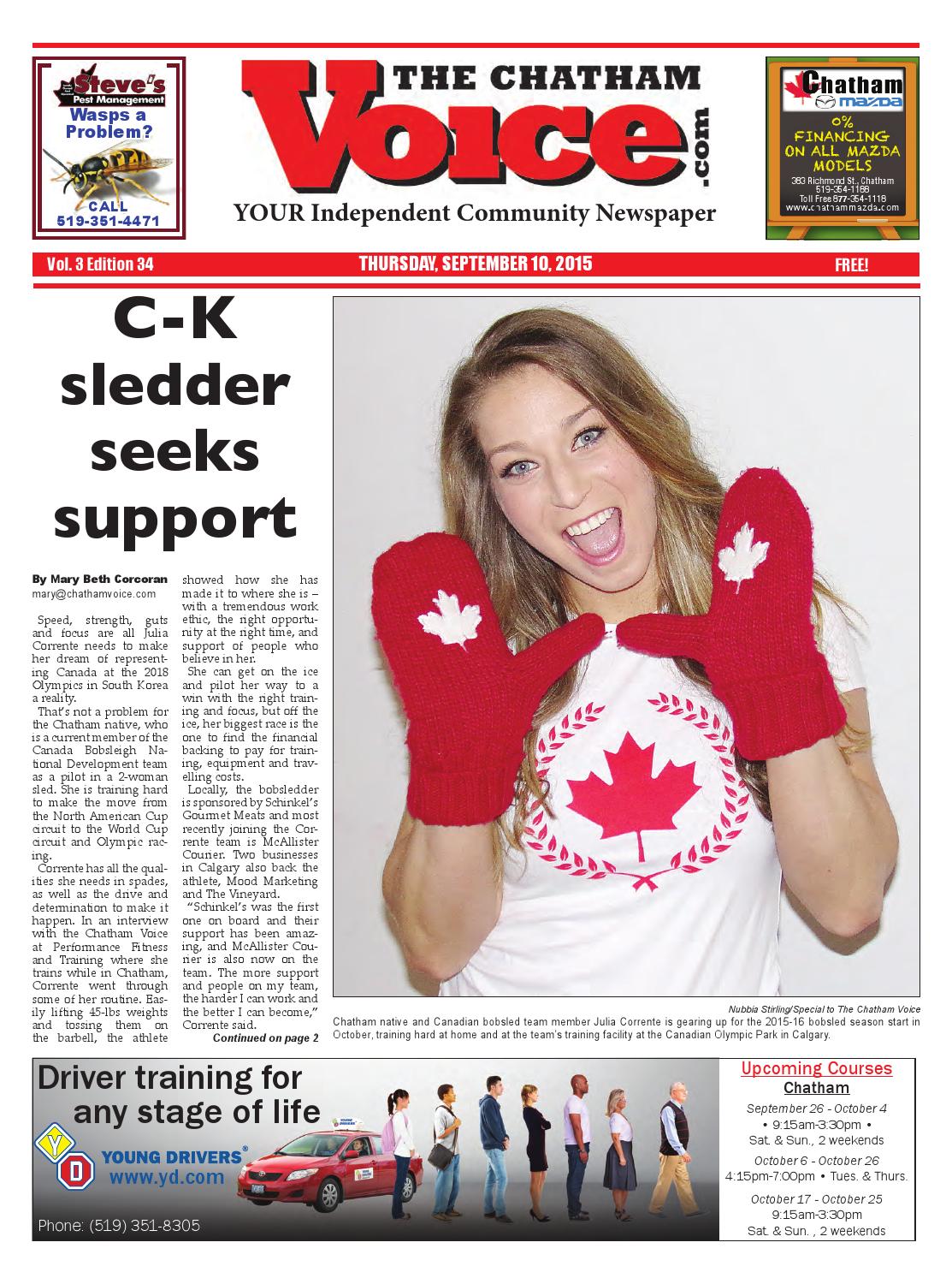 The Chatham Voice, Sept. 10, 2015 by Chatham Voice - Issuu
