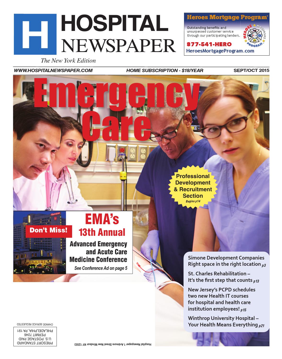 Hospital Newspaper New York Sept/Oct 2015 ebook by Belsito ...