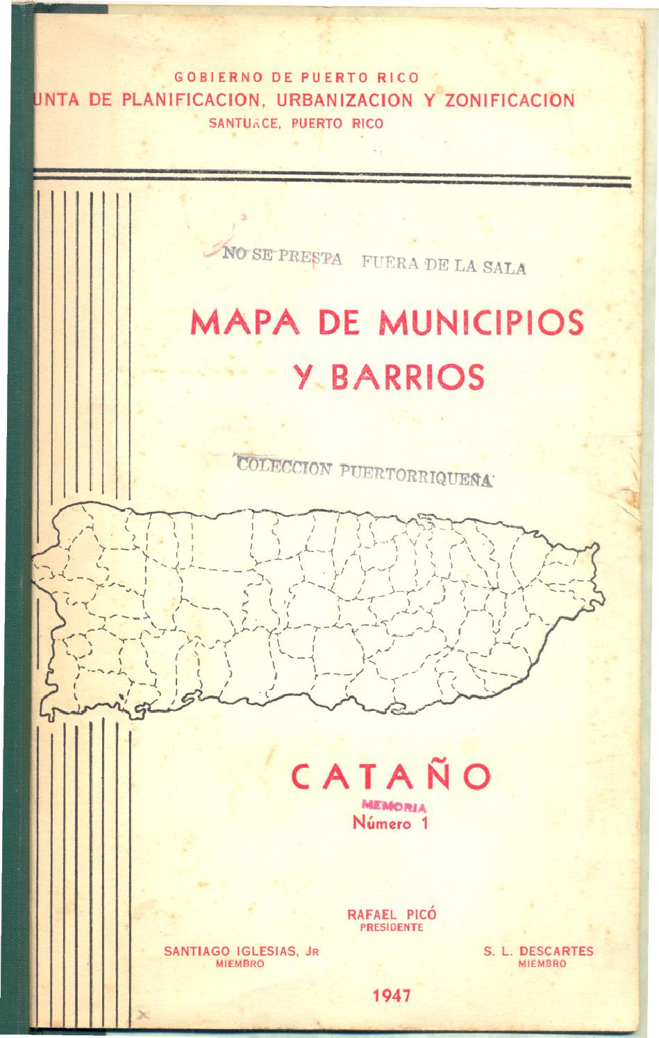 Municipio de Cataño - Memoria suplementaria al Mapa de límites del ...