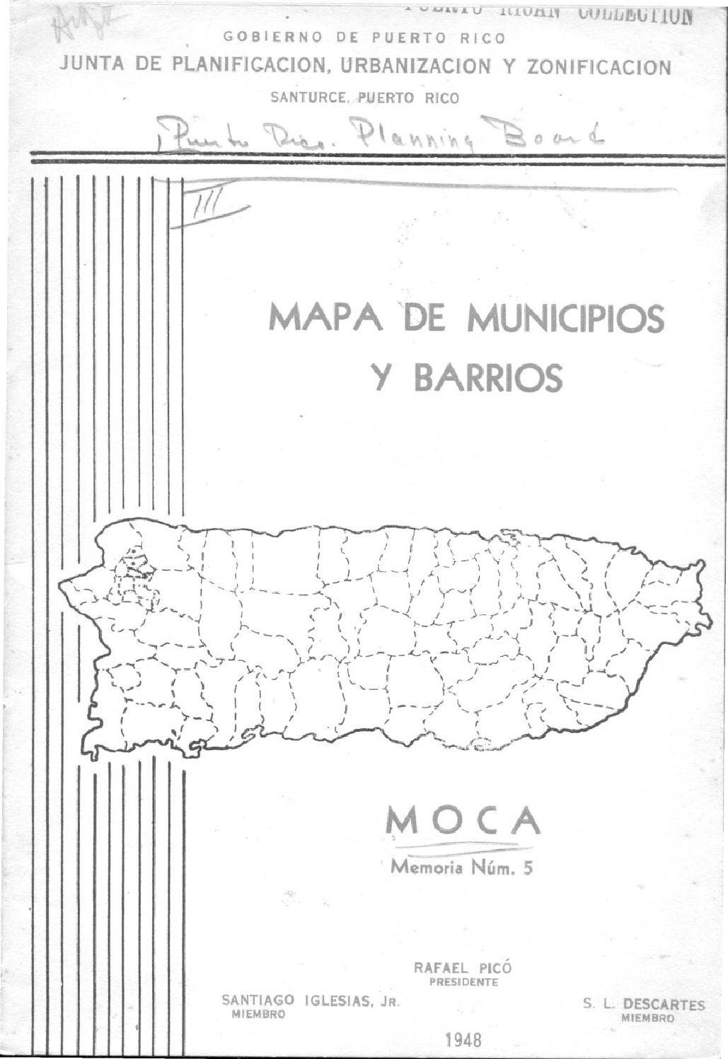 Municipio de Moca - Memoria suplementaria al Mapa de límites del ...