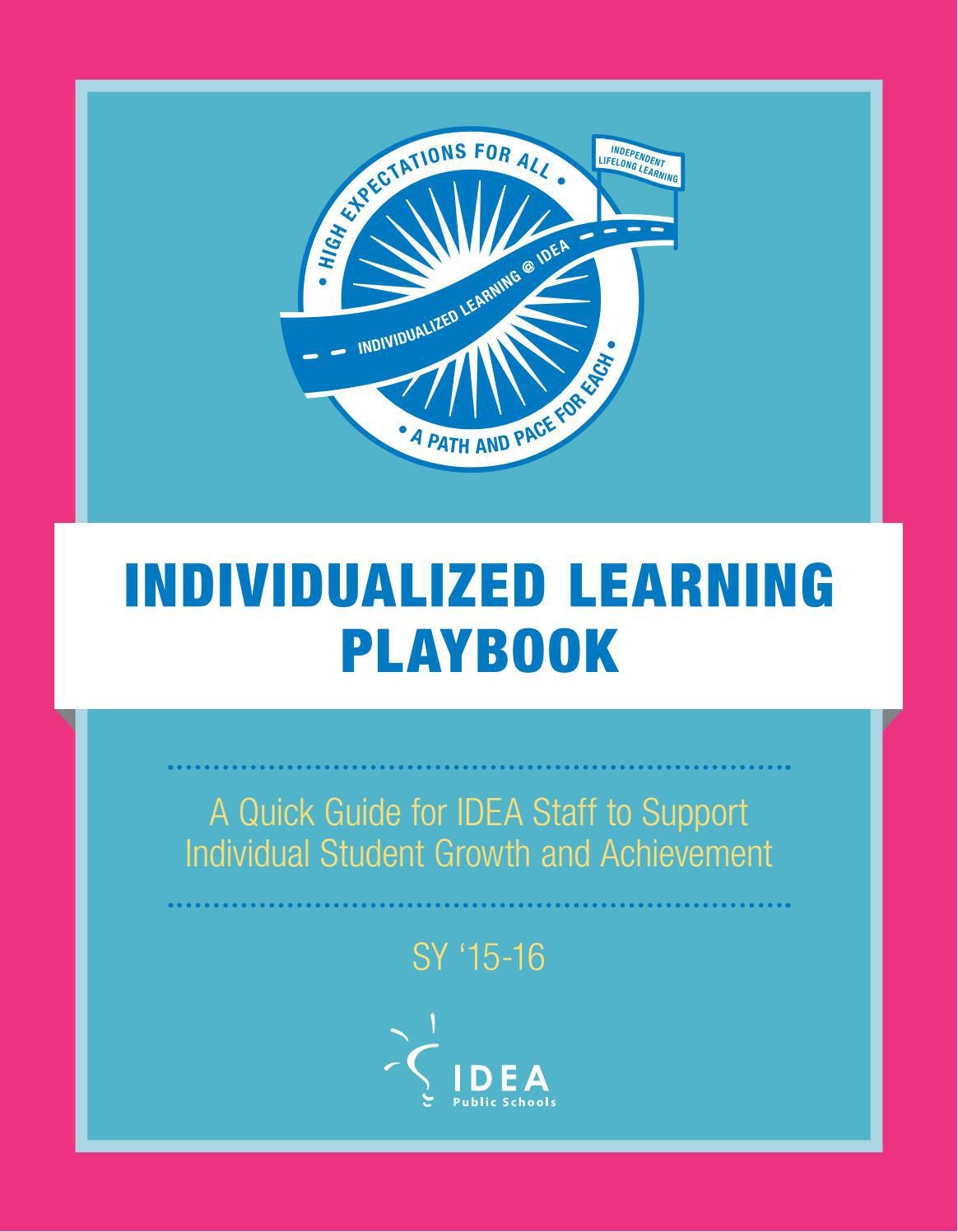 Individualized Learning Playbook by IDEA Public Schools - Issuu