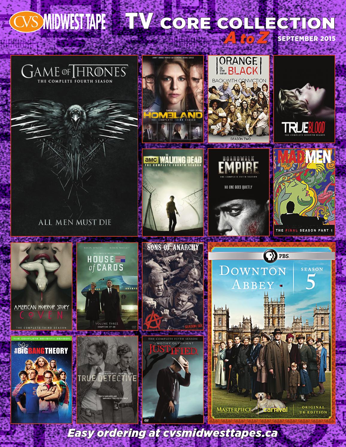 TV Core Collection September 2015 by CVS Midwest Tape - Issuu