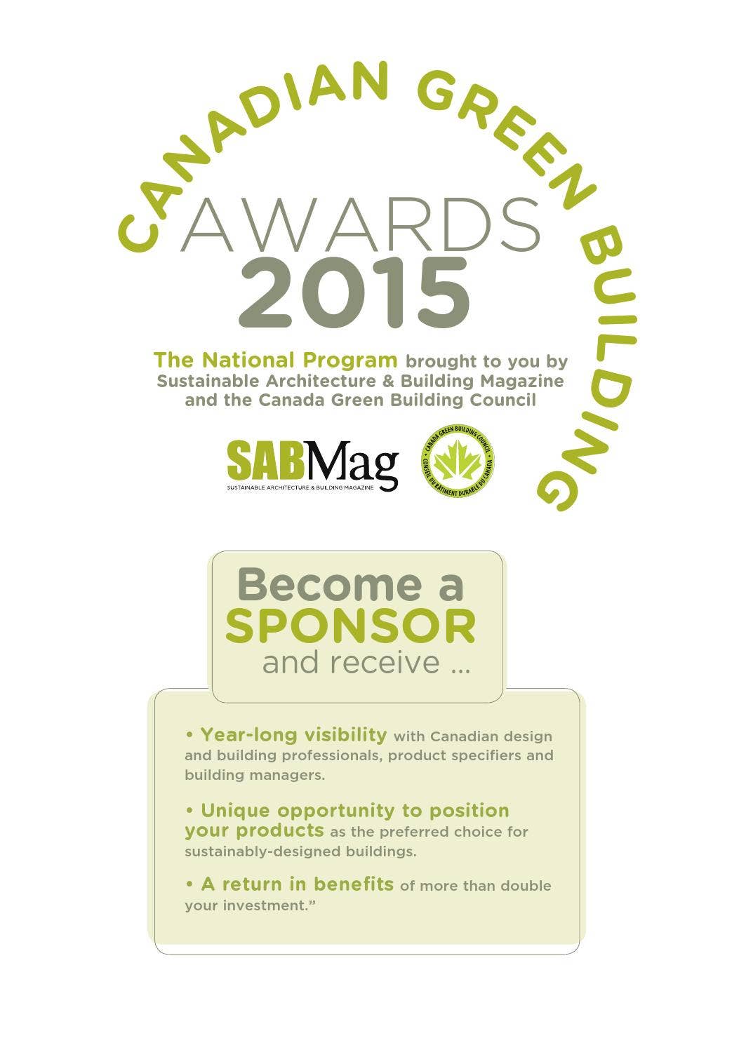 2015 sponsor proposal by SAB Magazine - Issuu