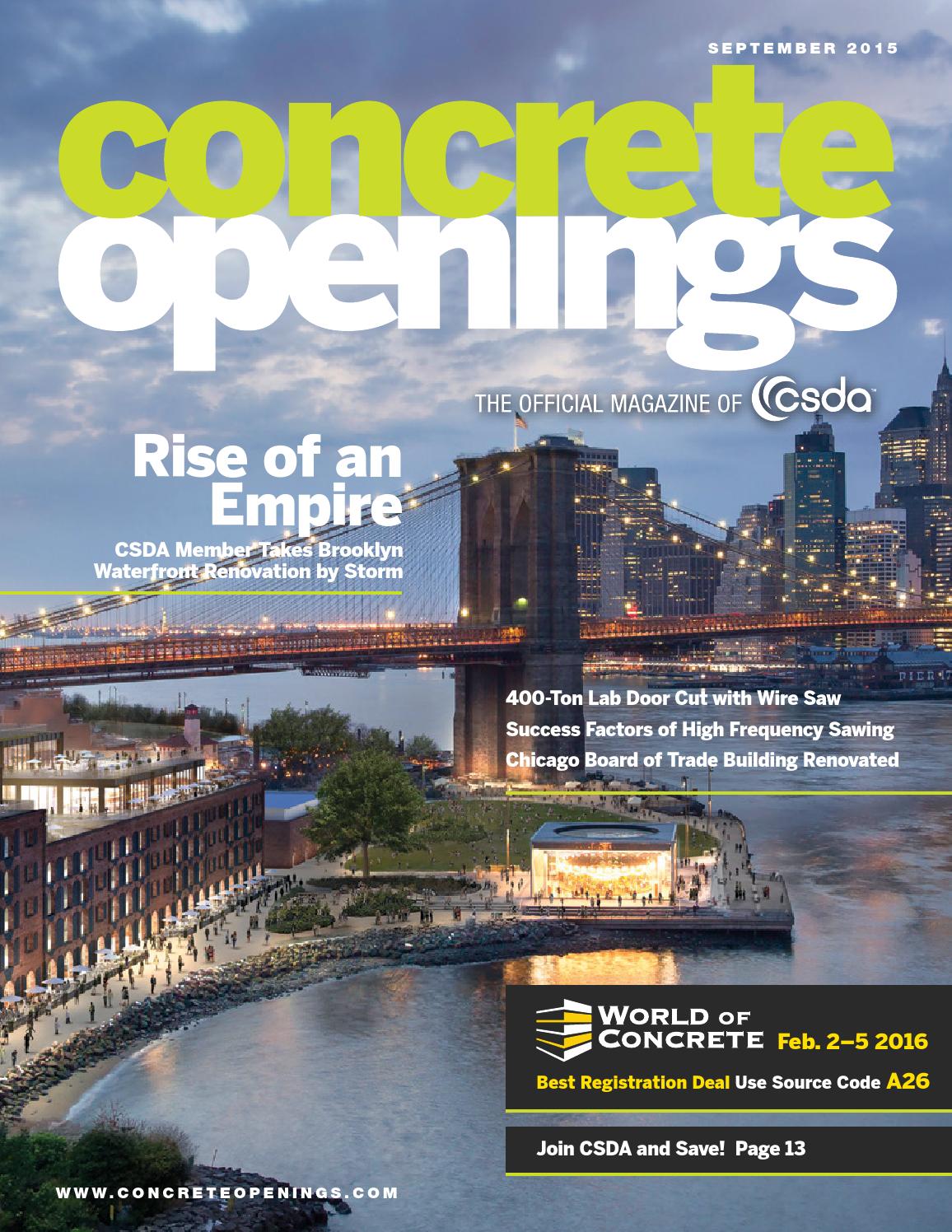 September 2015 Concrete Openings by Concrete Openings Archive - Issuu
