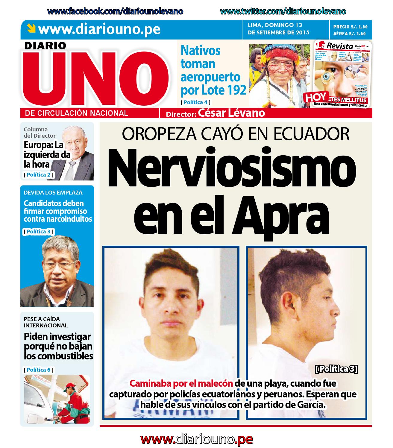 Diario UNO - 13 Setiembre 2015 by Diario UNO - Issuu