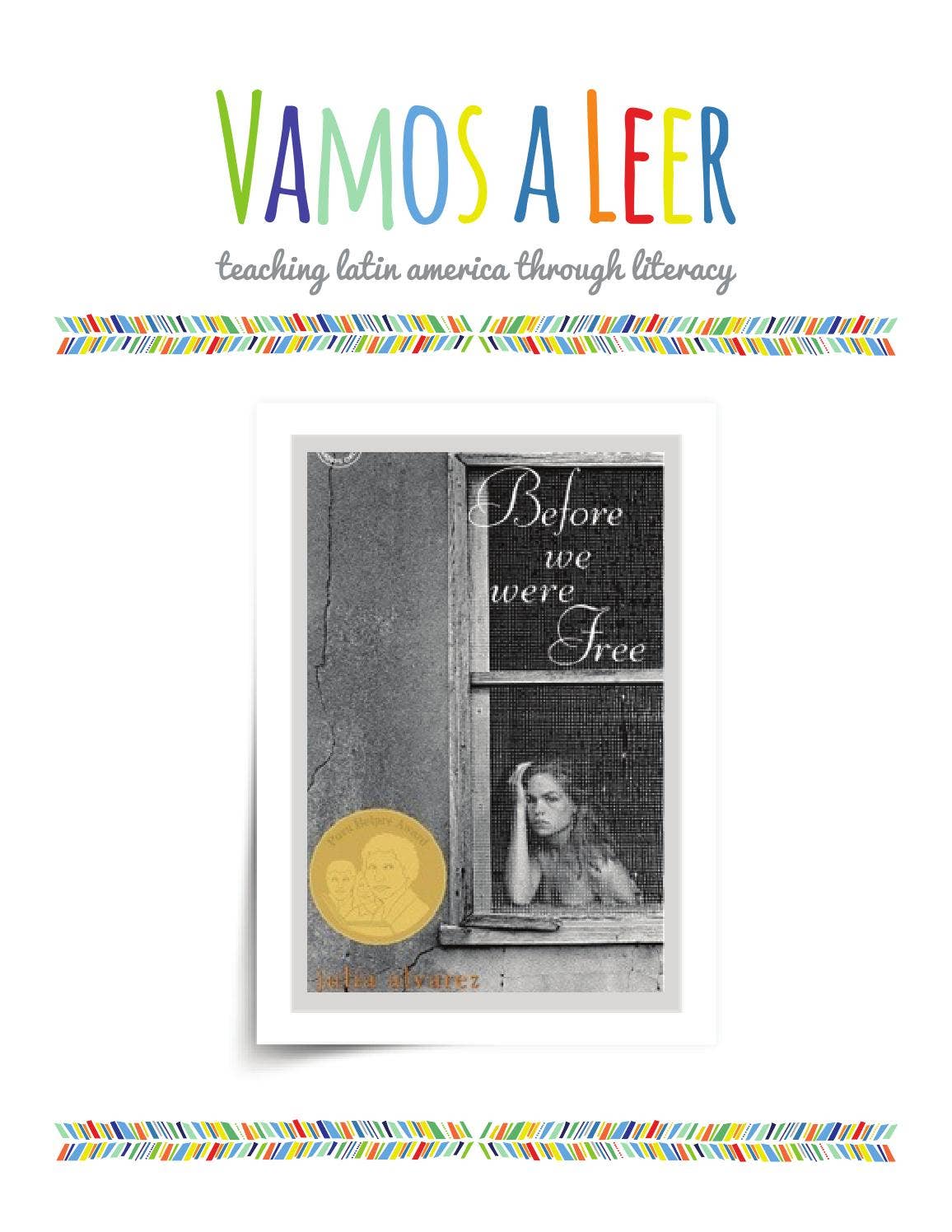 Educator's Guide: Before we Were Free by Julia Alvarez by UNMLAII - Issuu