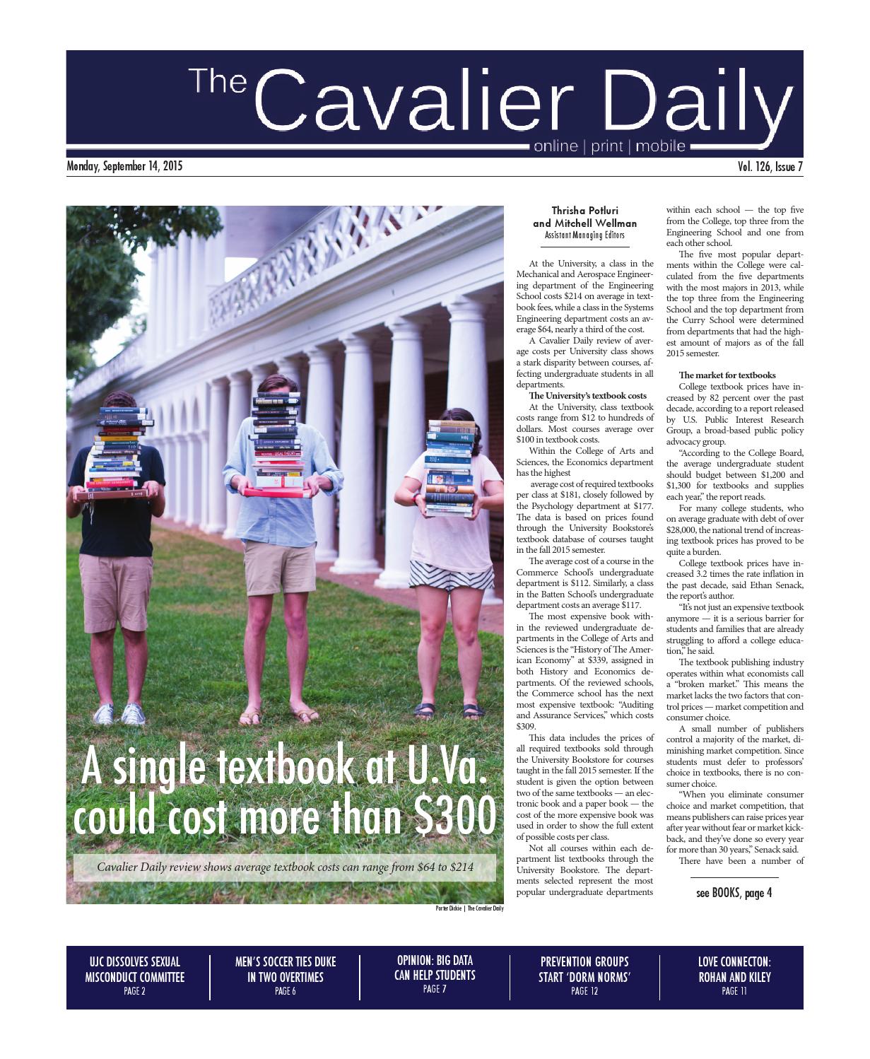 Monday, September 14, 2015 by The Cavalier Daily - Issuu